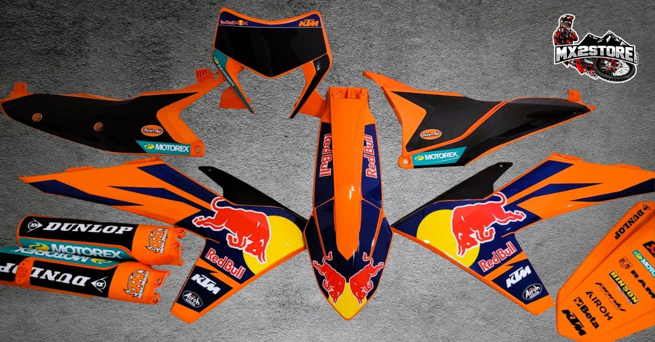 Pack KTM Kit plastique + Kit déco edition RedBull EXC 2024 / 2025