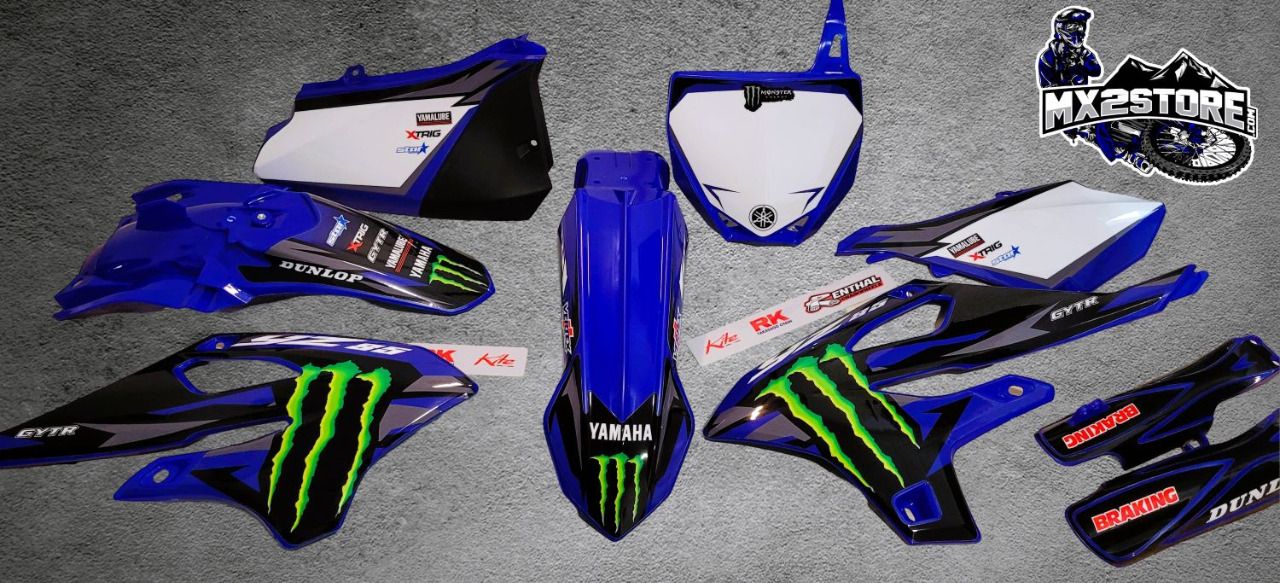 Kit deco + Kit Plastiques Monster energy YZ 85 2022 à 2025