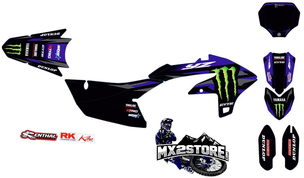 Kit déco YAMAHA YZF 250 2024 -2025-2026 /- 450 2023 - 2024 - 2025