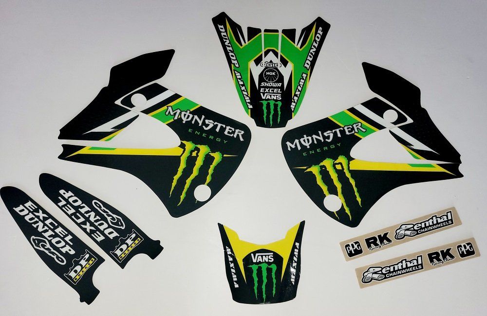 Kit déco KAWASAKI Monster energy KX 85 année 2001 à 2012 - Mx2store